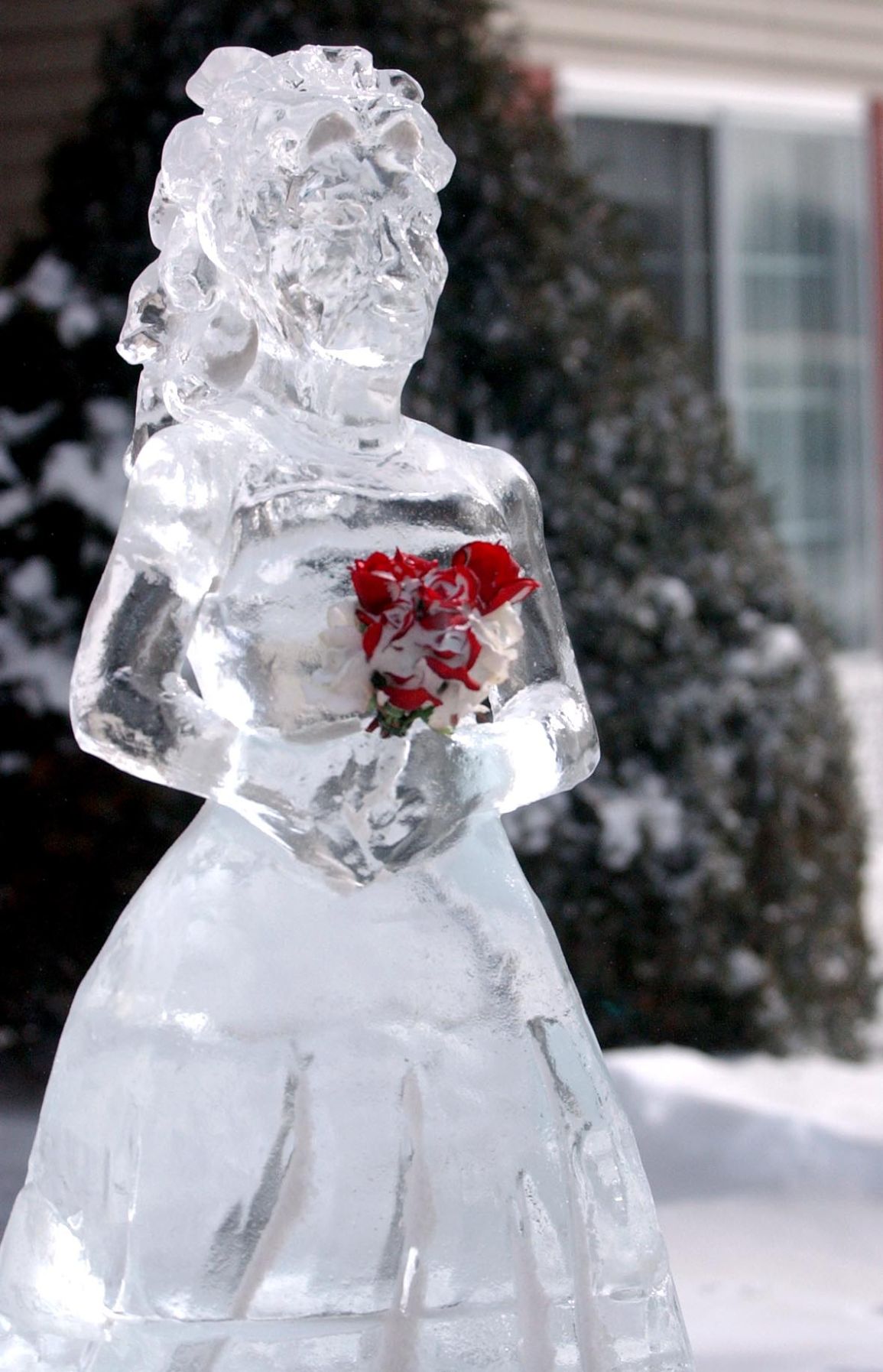 Ice bride greets wedding guests | Local News | mankatofreepress.com