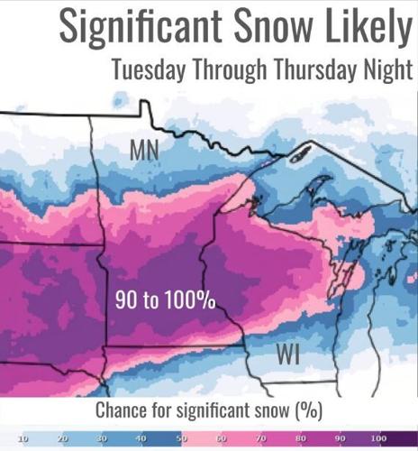 2 feet of snow possible from midweek storm | Local News ...