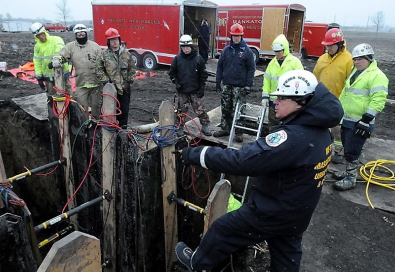 Getting the dirt on TRENCH RESCUE | Local News | mankatofreepress.com