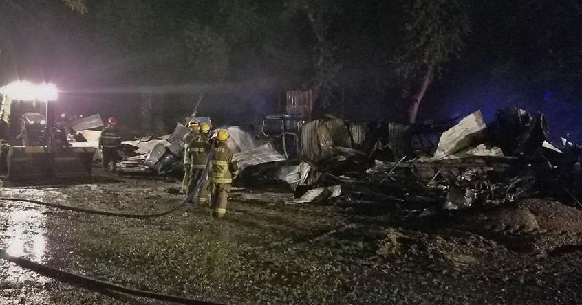 Firefighters respond to shed fire, lightning strike during storm ...