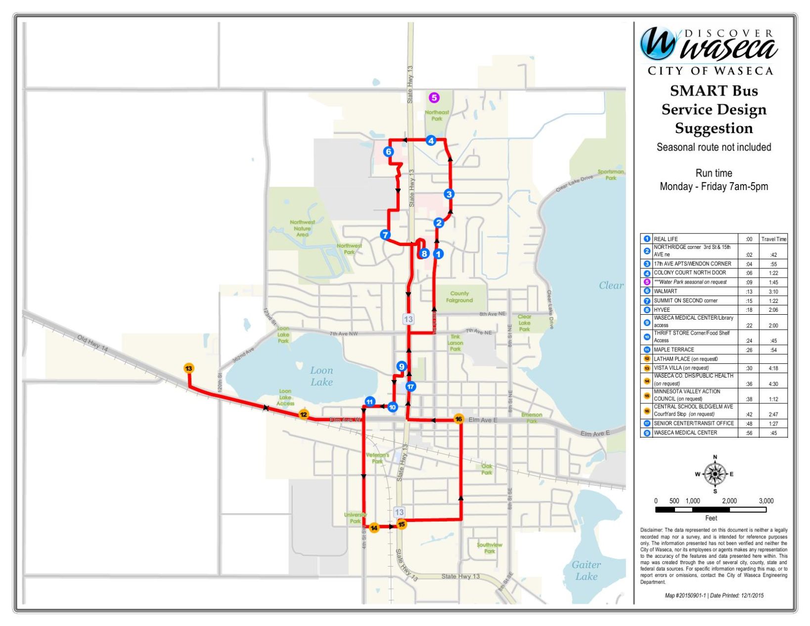 SMART Transit Waseca Bus Route Business Mankatofreepress SMART Transit Waseca Bus Route Business Mankatofreepress