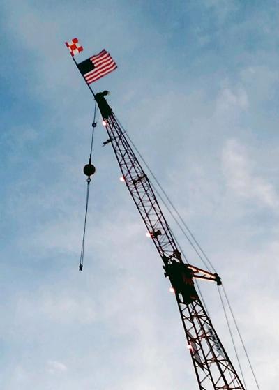 Reader questions crane flag flying above Old Glory | News ...