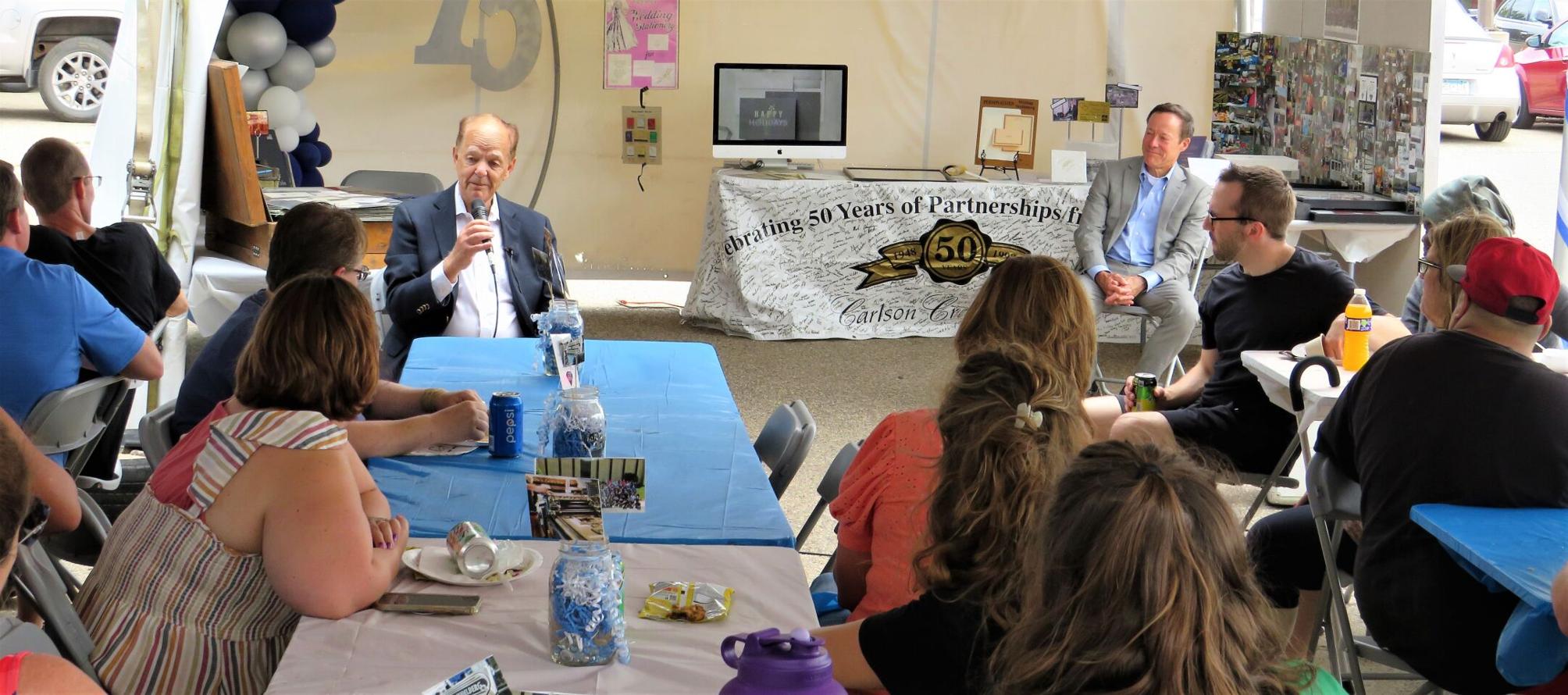 From printed napkin job to billionaire: Taylor reflects on Carlson ...