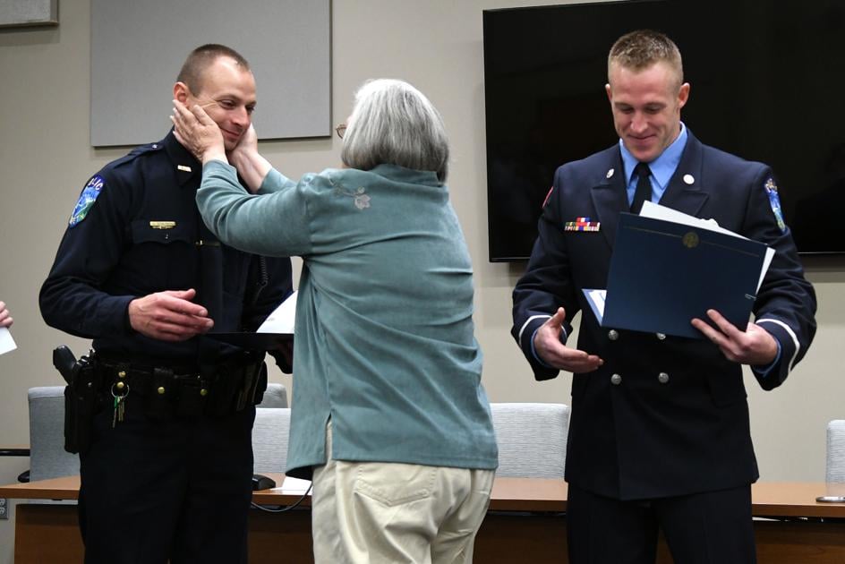 Mankato police, firefighters honored for saving lives | Local News ...