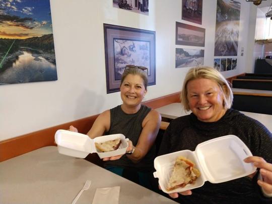 Hellos and good pies: Bikers relish a sneak peek at the new Dam Store ...