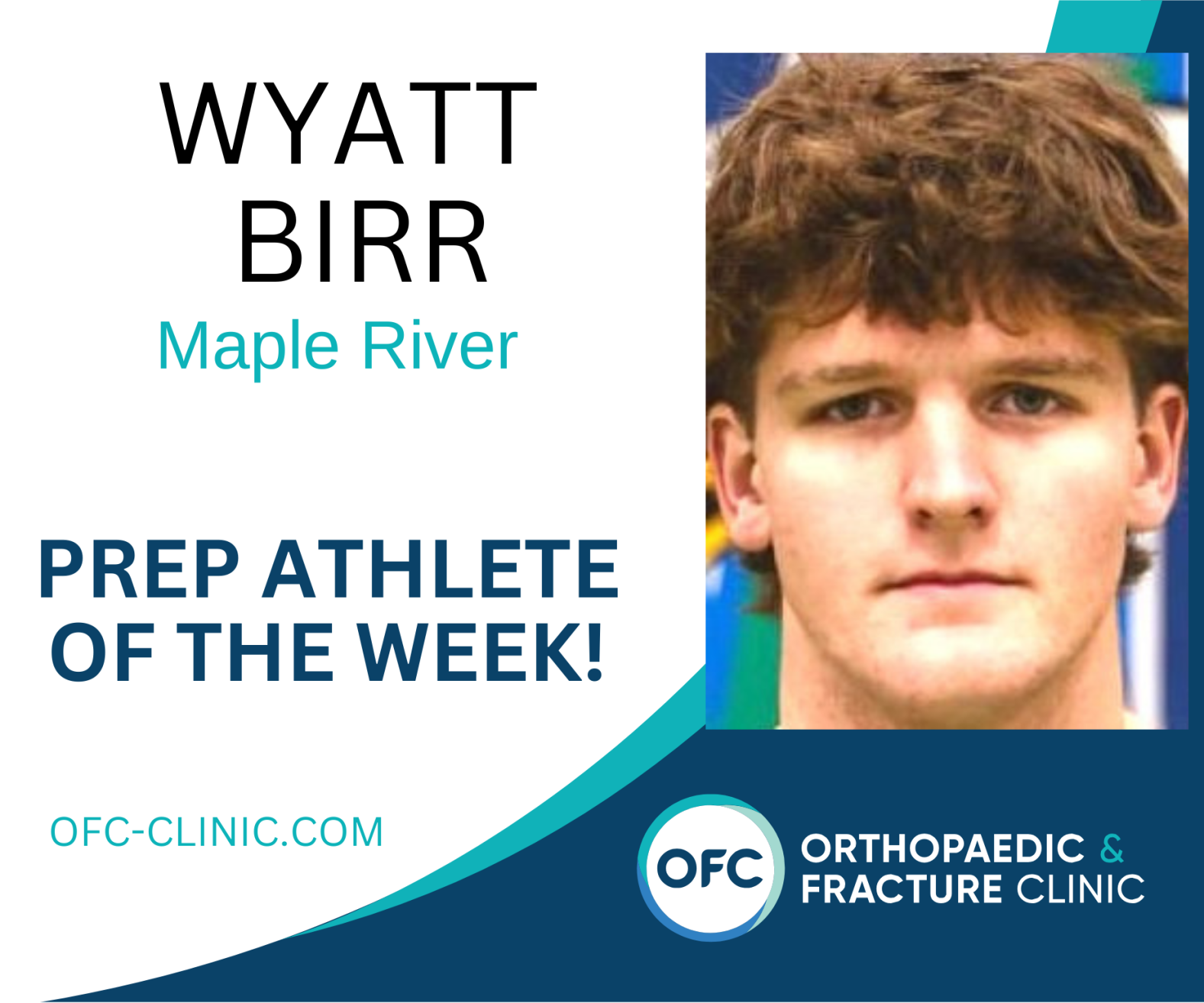 Prep Athlete of the Week, Wyatt Birr, Maple River - BVM Sports
