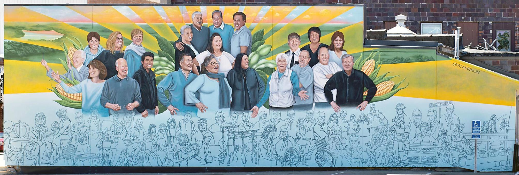 One of St. James' first immigrants returns with colorful thank you ...