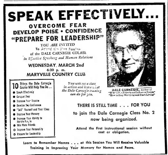 Dale Carnegie’s lessons | Features | Maryville Forum