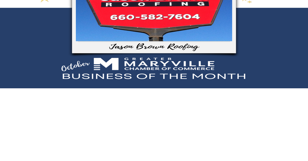 Jason Brown Roofing receives nod from chamber | Business | Maryville Forum