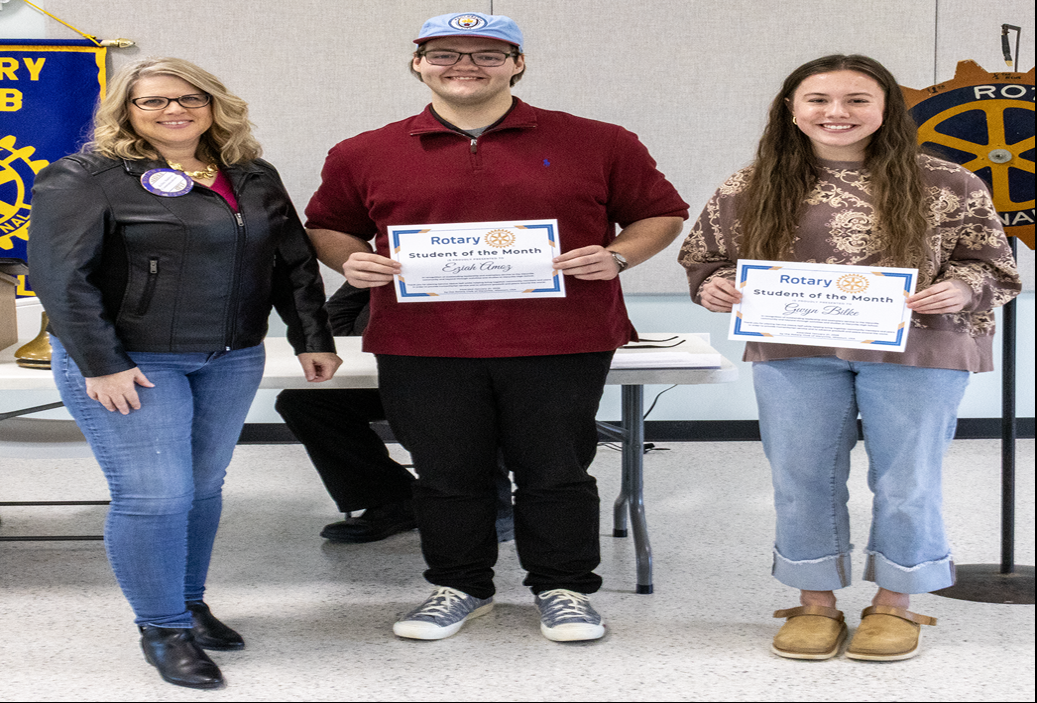 Rotary honors Bilke, Amos as Students of the Month | News | Maryville Forum