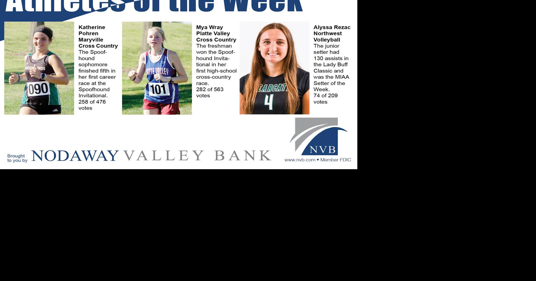 Pohren, Wray, Rezac | Athletes of the Week | Maryville Forum