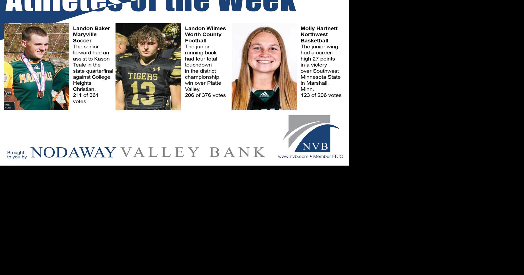 AOTW: Baker, Wilmes, Hartnett | Athletes of the Week | Maryville Forum