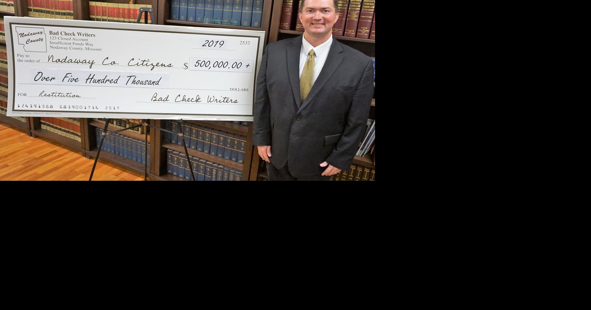 Prosecutor touts half a million in bad check restitution | News ...