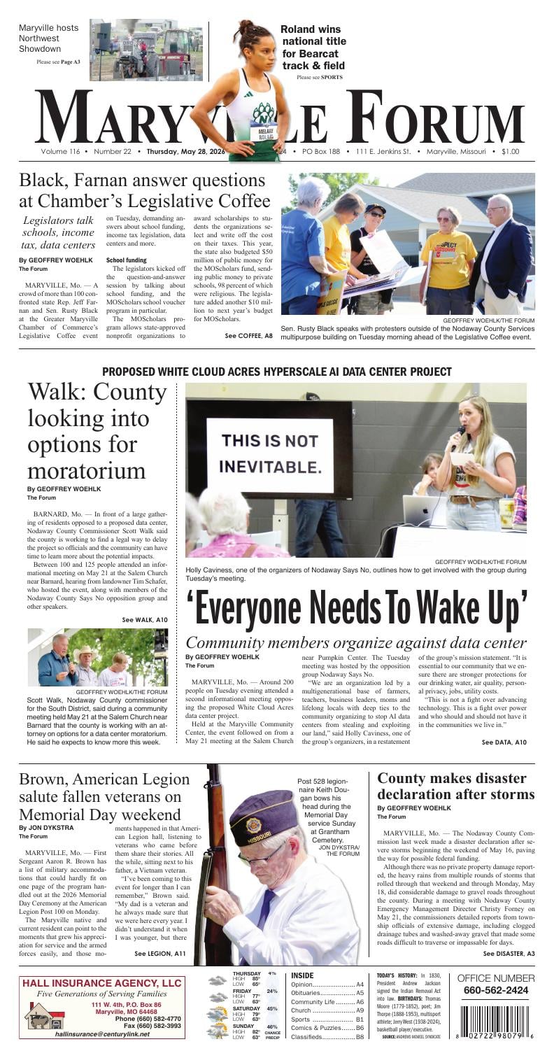 Page A01 | News | Maryville Forum