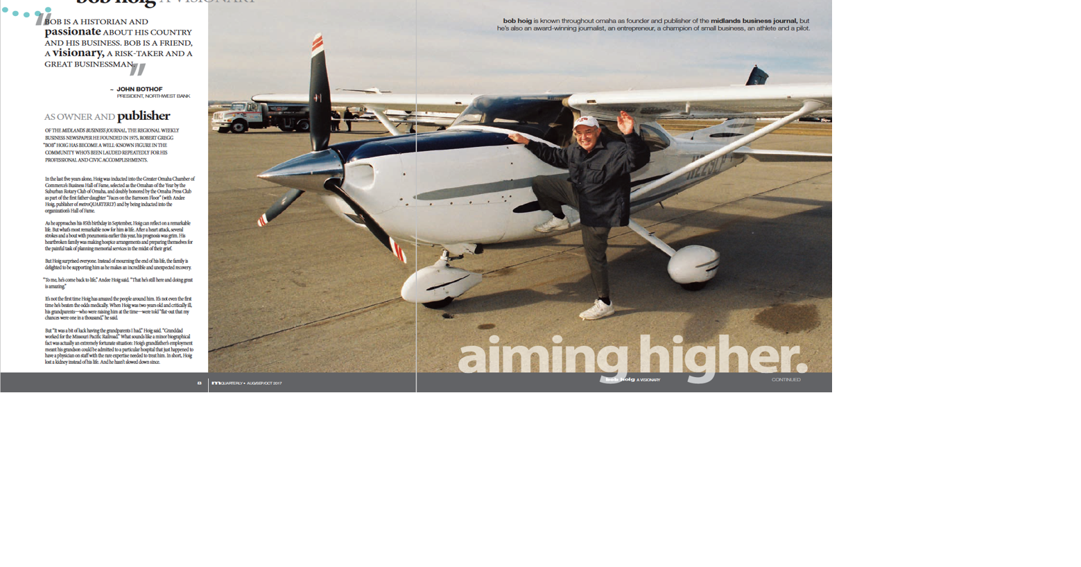 Aiming Higher. | The Magazine | mbj.com