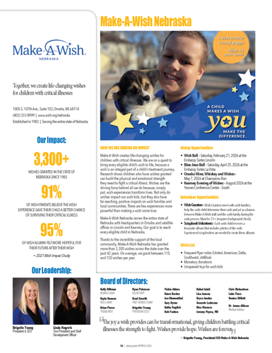 Make-A-Wish Nebraska: Giving Guide 2025 | The Giving Guide and Event ...