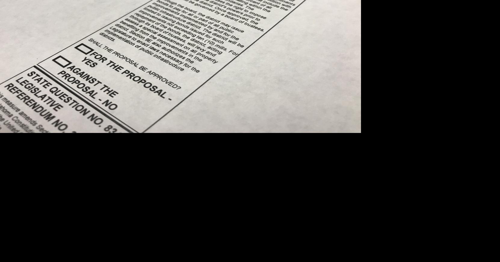 5 THINGS TO KNOW: What are the details of State Question 833? | News ...