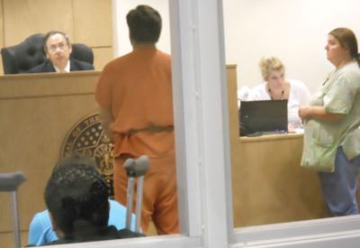 Krebs City Judge Mike Hogan faces a defendant | Crime | mcalesternews.com