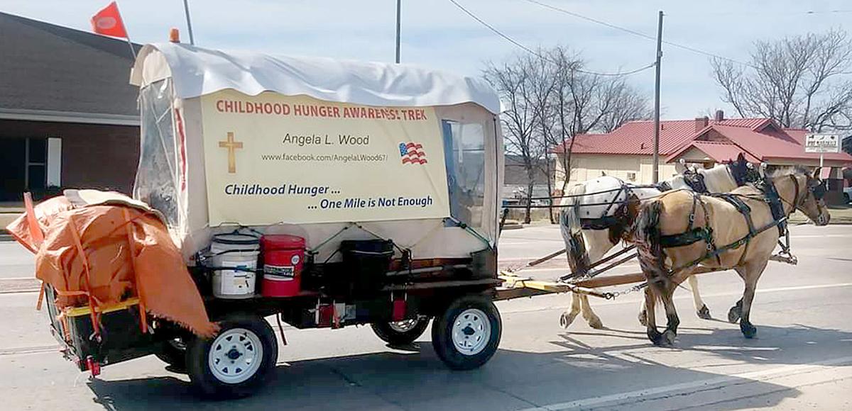 Covered wagon driver travels for hunger awareness | News ...