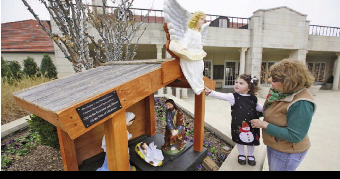 Group erects Nativity scene at governor’s mansion | News ...