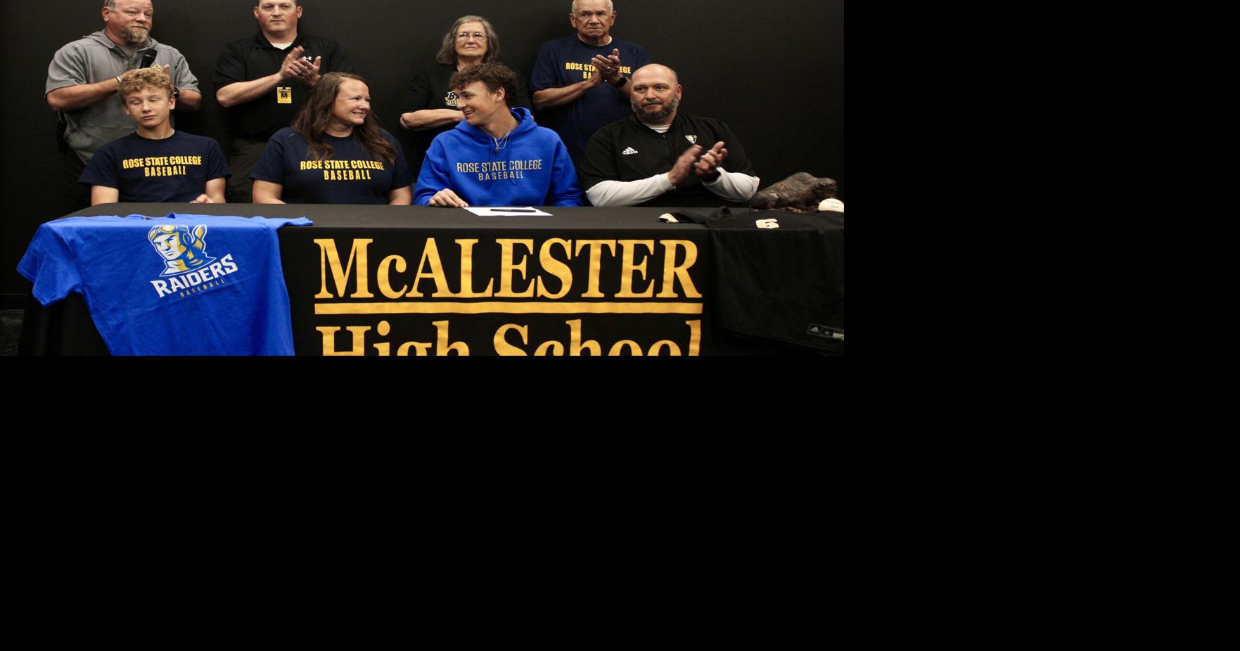 McAlester's Ganon Mullins signs with Rose State baseball | Sports ...