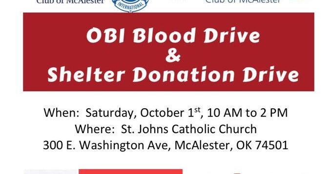 5 THINGS TO KNOW: How can I help with the OBI Blood Drive and Shelter ...