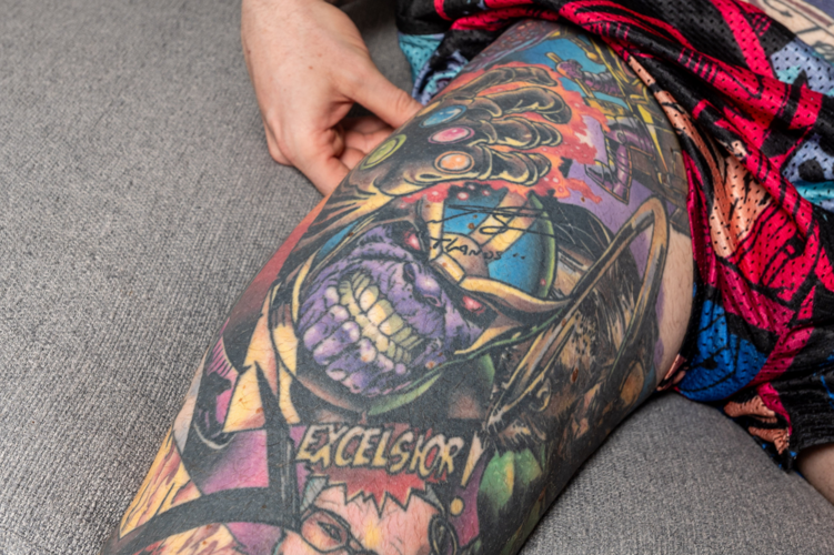Man breaks world record for having most Marvel comic tattoos | National ...