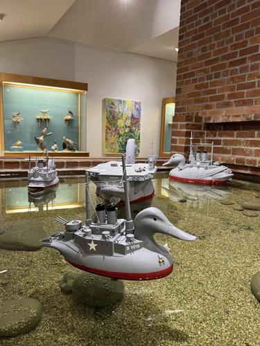 Award-winning artist’s battleship ducks launch at the Gilley | Arts ...