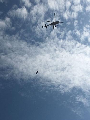 Hiker lifted off mountain by Forest Service helicopter | News ...