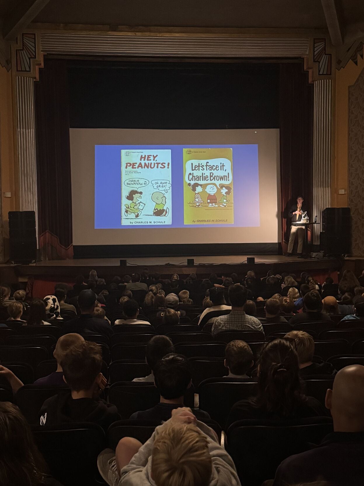 Lincoln Peirce, author of 'Big Nate,' visits the 1932 Criterion Theatre ...