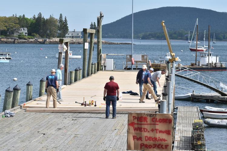 Southwest Harbor employees and volunteers complete Manset Pier project ...
