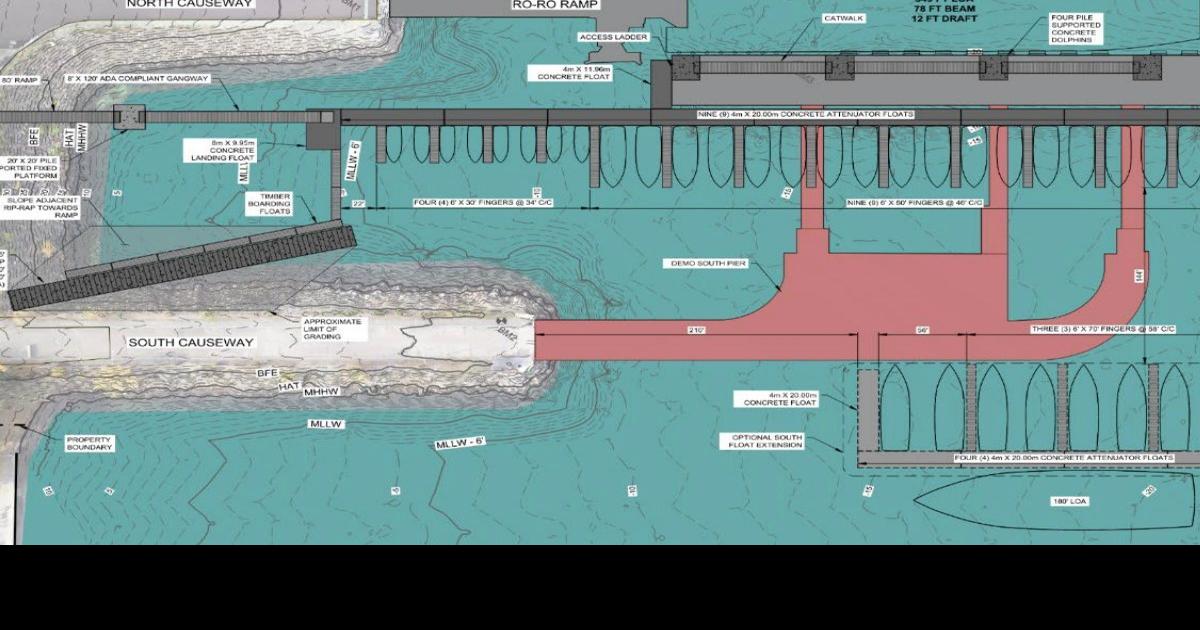 Town commissions plans for ferry terminal | News | mdislander.com