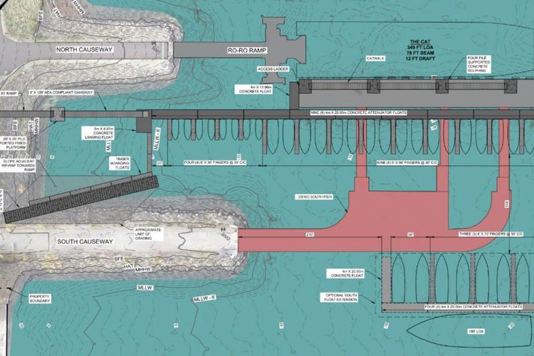 Town commissions plans for ferry terminal | News | mdislander.com