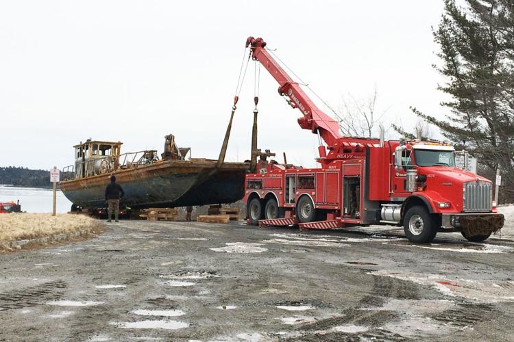 Barge repair underway | News | mdislander.com
