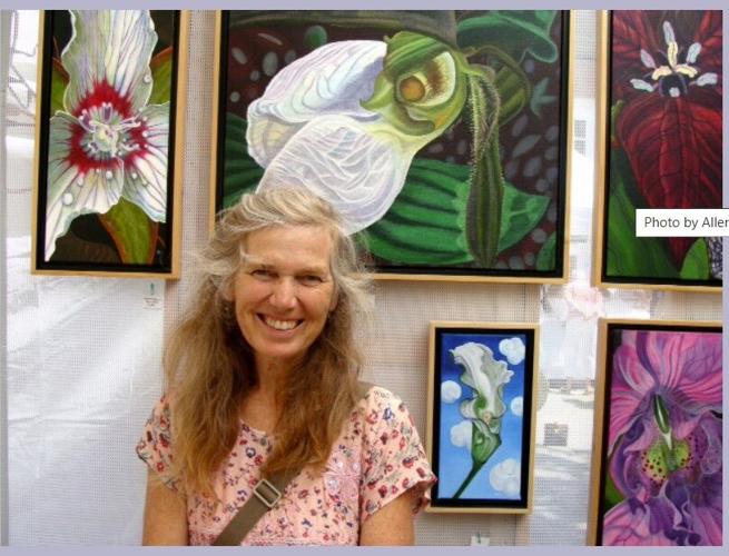 Artist Peggy Clark Lumpkins at Gilley as People-Nature-Art presenter ...
