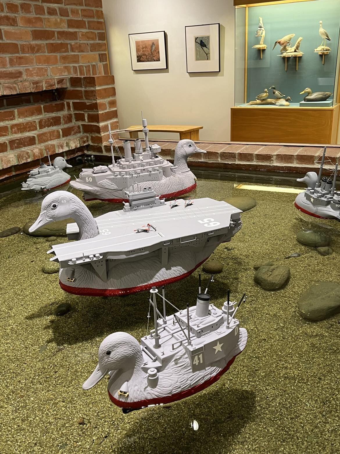 Award-winning artist’s battleship ducks launch at the Gilley | Arts ...