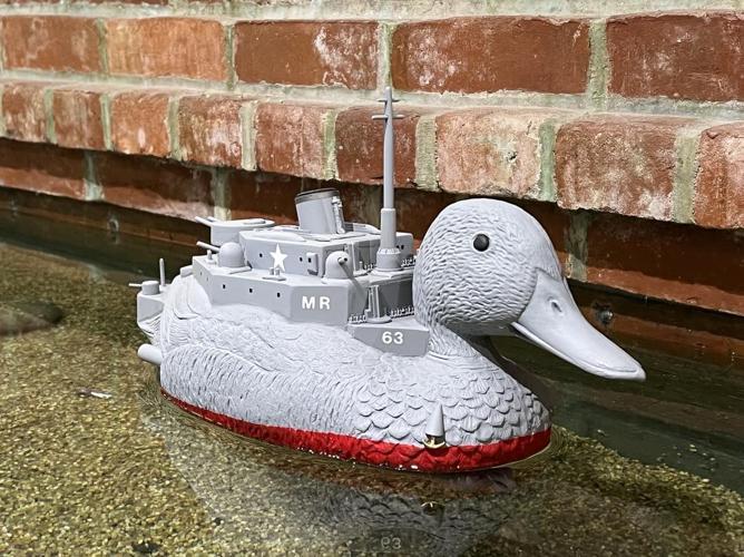 Award-winning artist’s battleship ducks launch at the Gilley | Arts ...