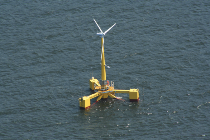 Concrete hull for wind turbine prototype launched from Trenton airport ...