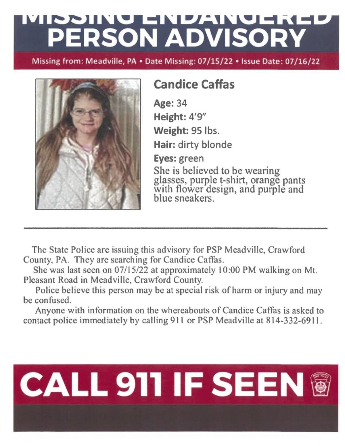 Police: Search continues for missing woman | News | meadvilletribune.com