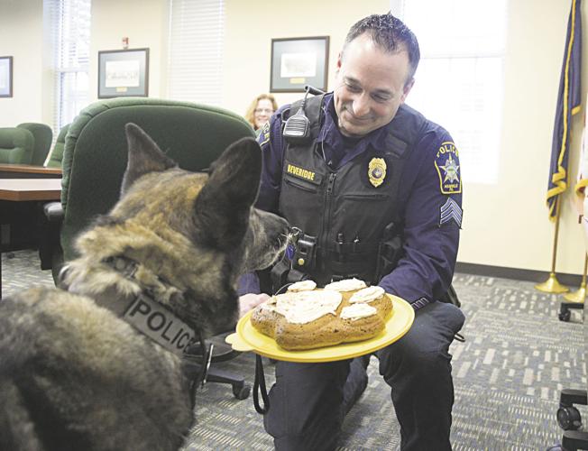 Meadville’s K-9 police dog honored with retirement party | News ...