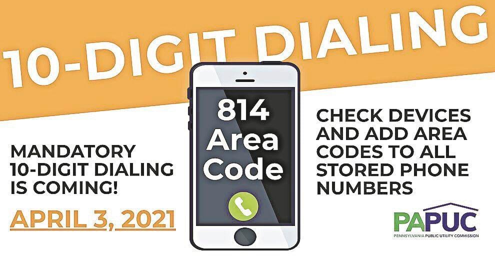 814 area code plus local number starts Saturday | News ...