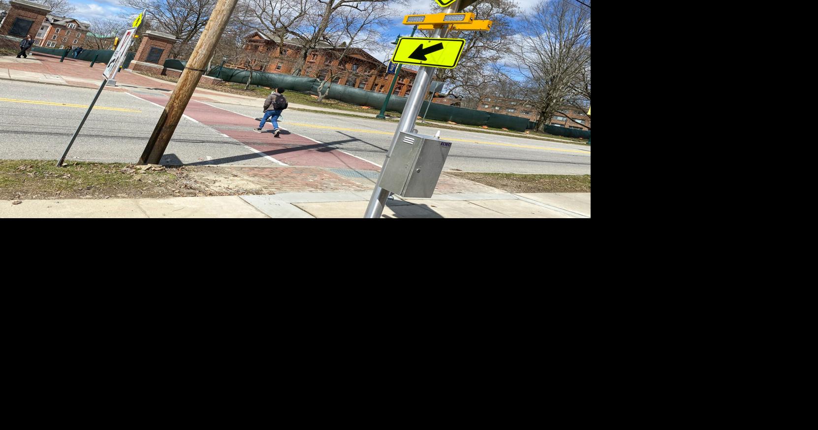 Allegheny College installs flashing crosswalk signs | News ...