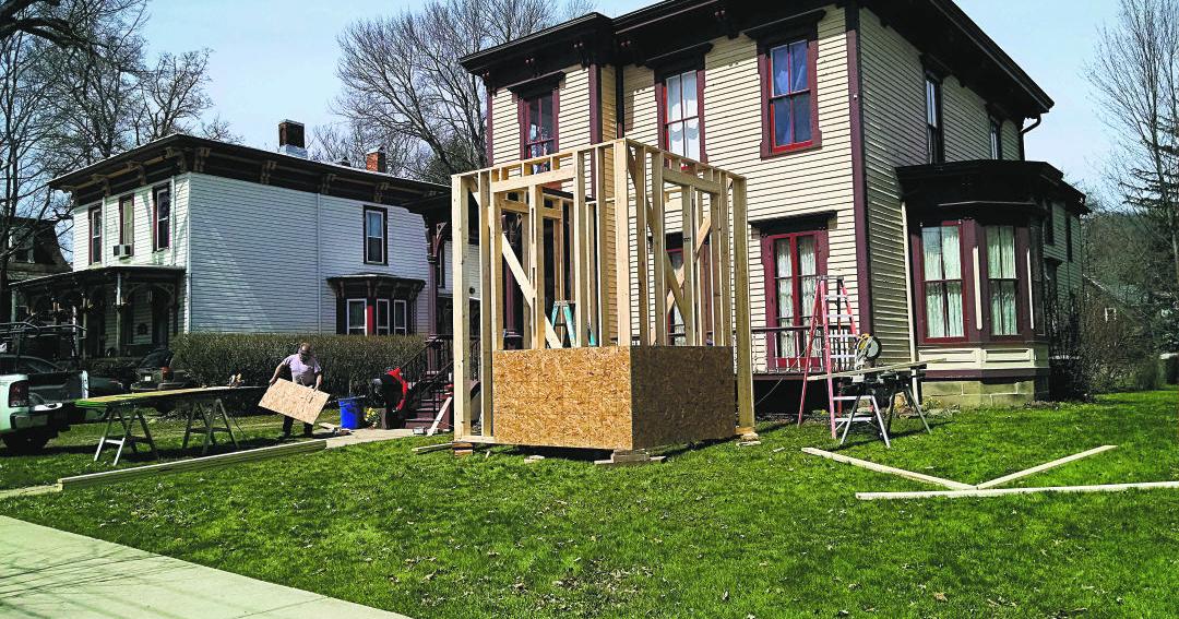 Historic Tarbell House enters final phase of rehabilitation with cupola ...