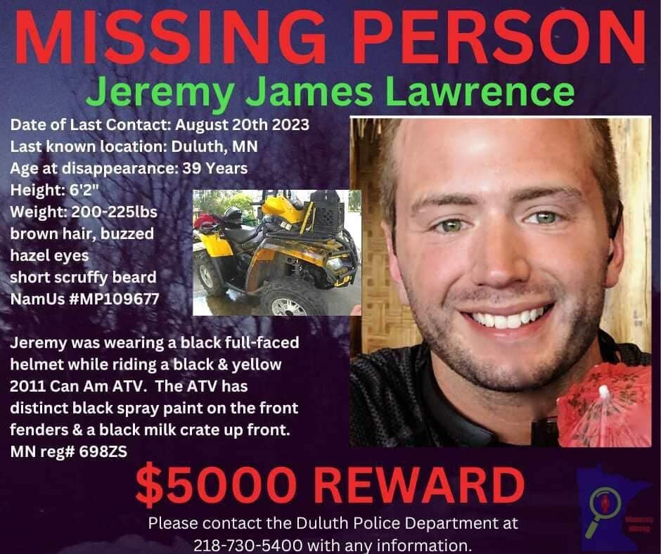Search continues for Jeremy Lawrence | Local | mesabitribune.com