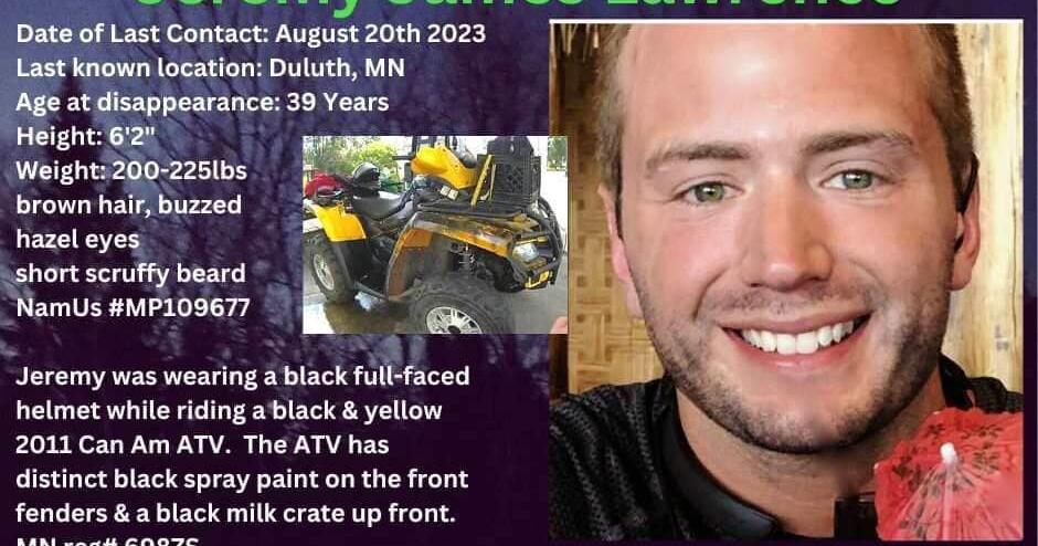 Search continues for Jeremy Lawrence | Local | mesabitribune.com