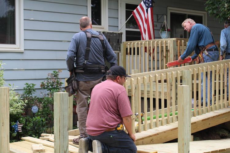 Engineers roll up their sleeves for ramp project | Local ...