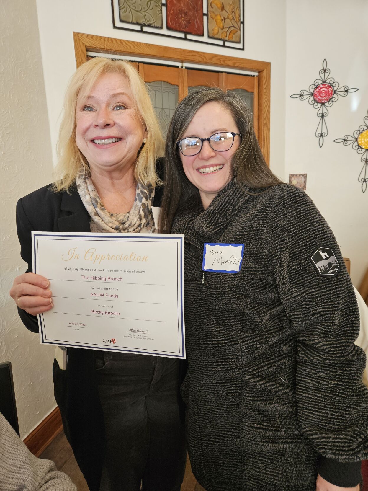 AAUW recognizes Kapella for service | Community | mesabitribune.com