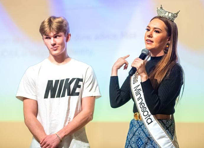 Miss Minnesota shares inspirational message with high school students ...
