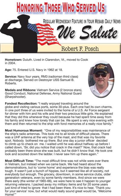 We Salute: Robert F. Posch | Local | mesabitribune.com