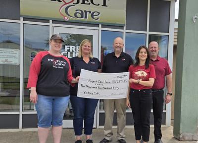 Victory 5K Committee Presents Donation to Project Care Free Clinic ...